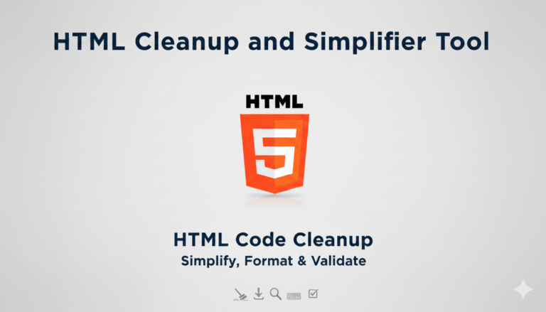 HTML Cleaner - HTML Cleanup and Simplifier Tool